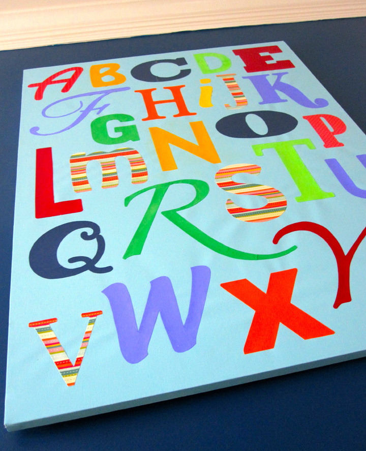 DIY Large Scale Alphabet Art | Imagine Our Life