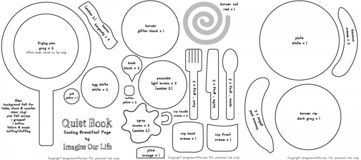 Let’s Cook Breakfast Quiet Book Page | Imagine Our Life