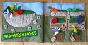 Farmer’s Market Quiet Book Page | Imagine Our Life