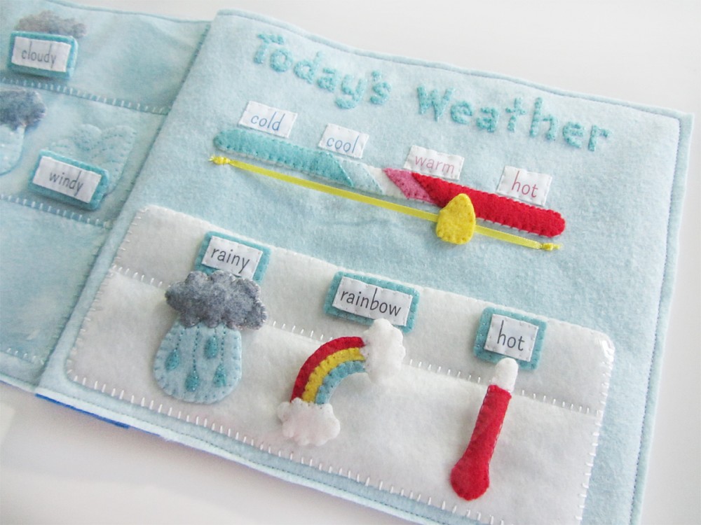 Felt Weather Station Pattern & Free 3-Part Cards | Imagine Our Life